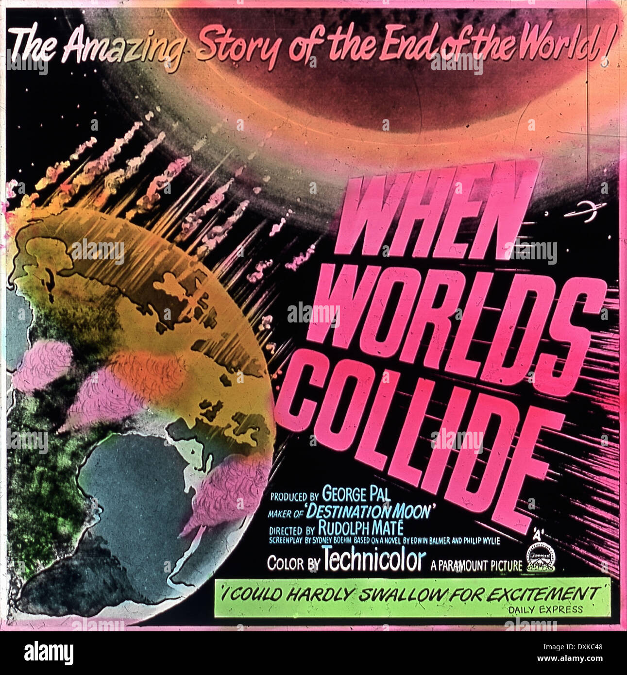 WHEN WORLDS COLLIDE Stock Photo - Alamy