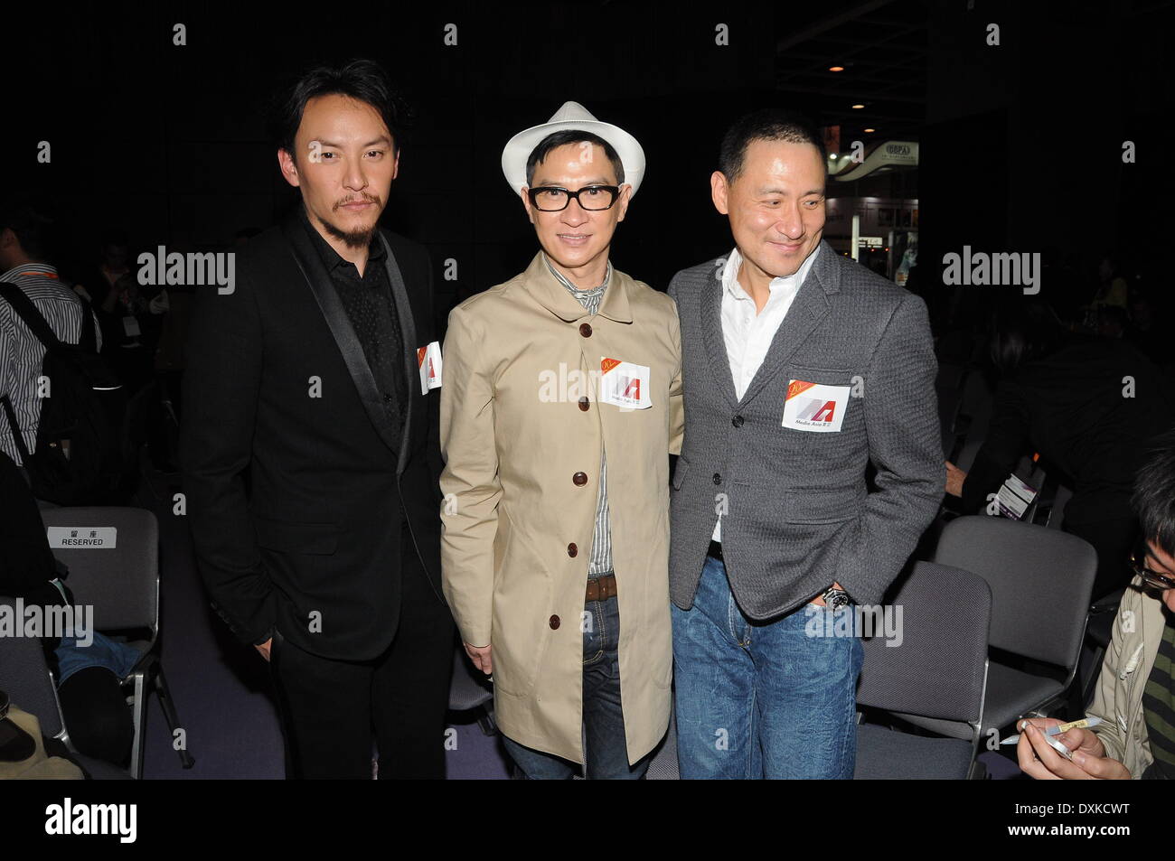 Hong Kong, China. 24th Mar, 2014. Nick Cheung, Jacky Cheung and Chang ...