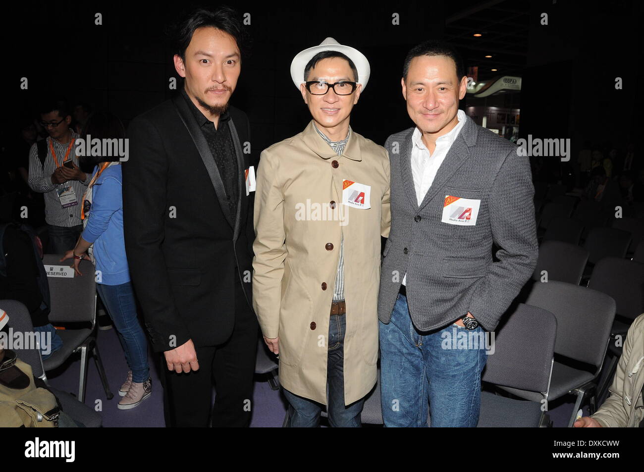 Hong Kong, China. 24th Mar, 2014. Nick Cheung, Jacky Cheung and Chang ...