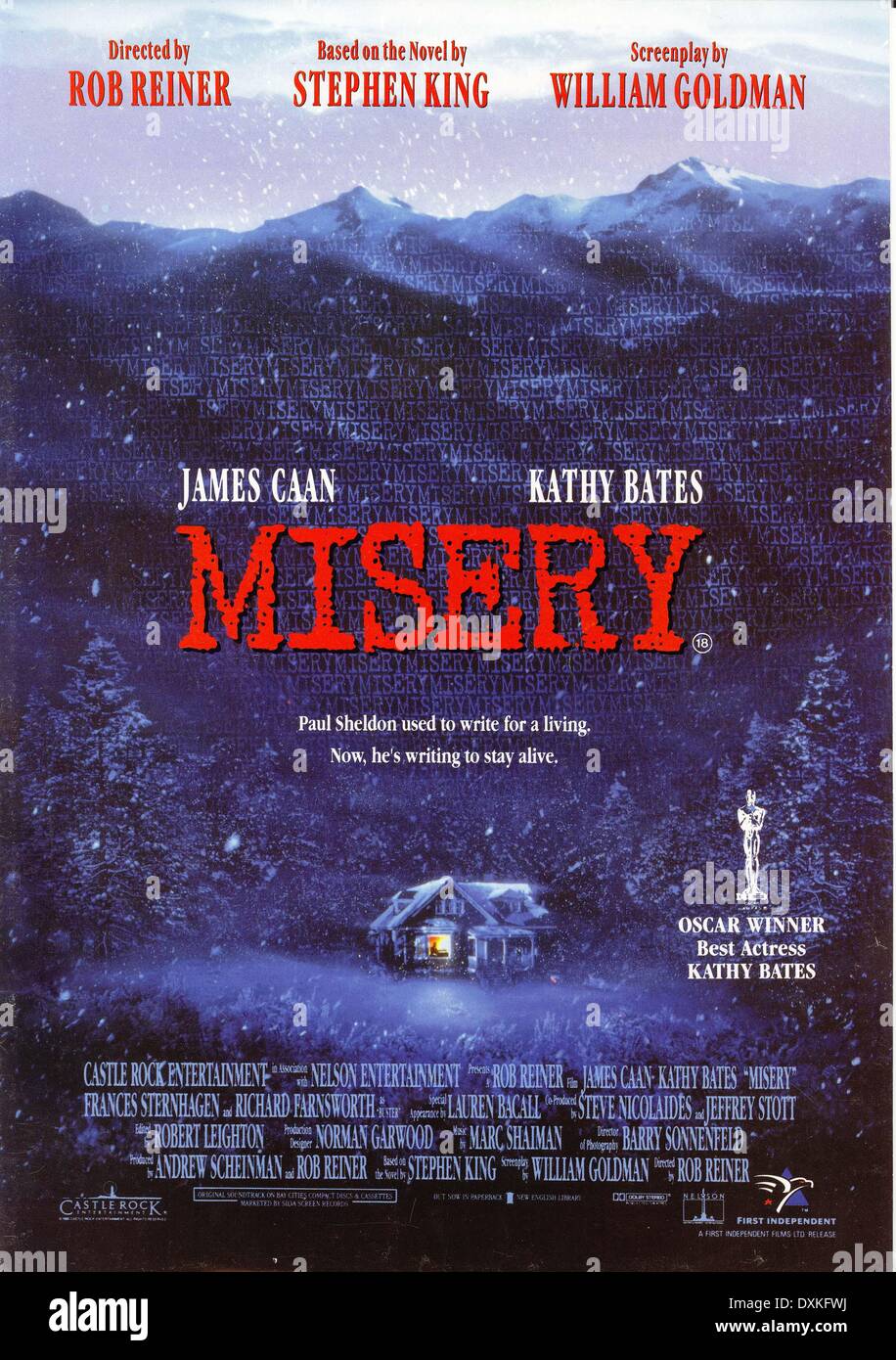 Misery 1990 poster hi-res stock photography and images - Alamy