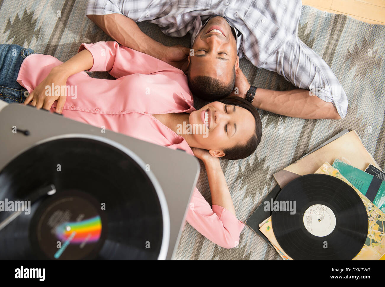 African american record player hi-res stock photography and images - Alamy