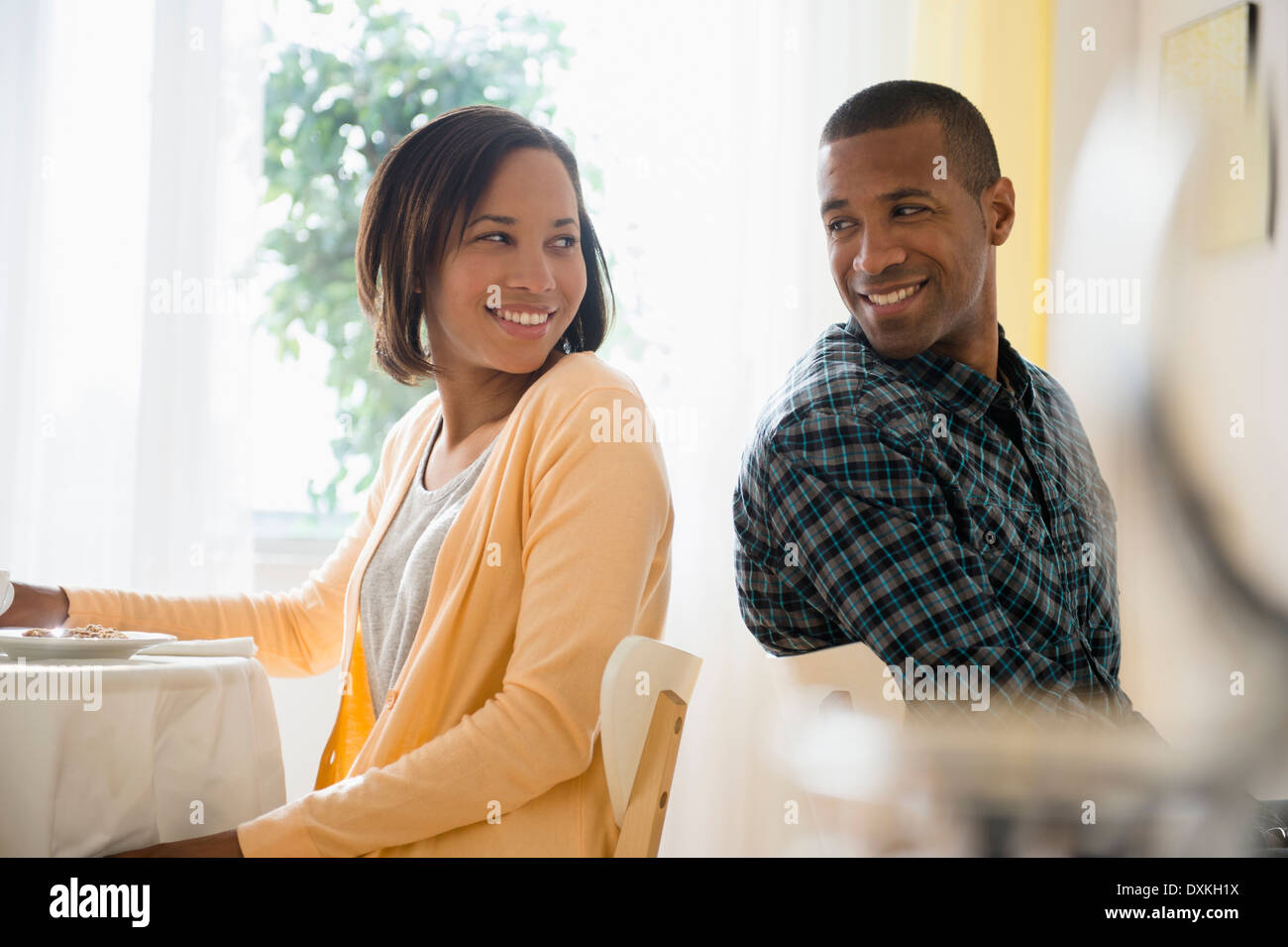 Black women smiling at each other hi-res stock photography and images ...