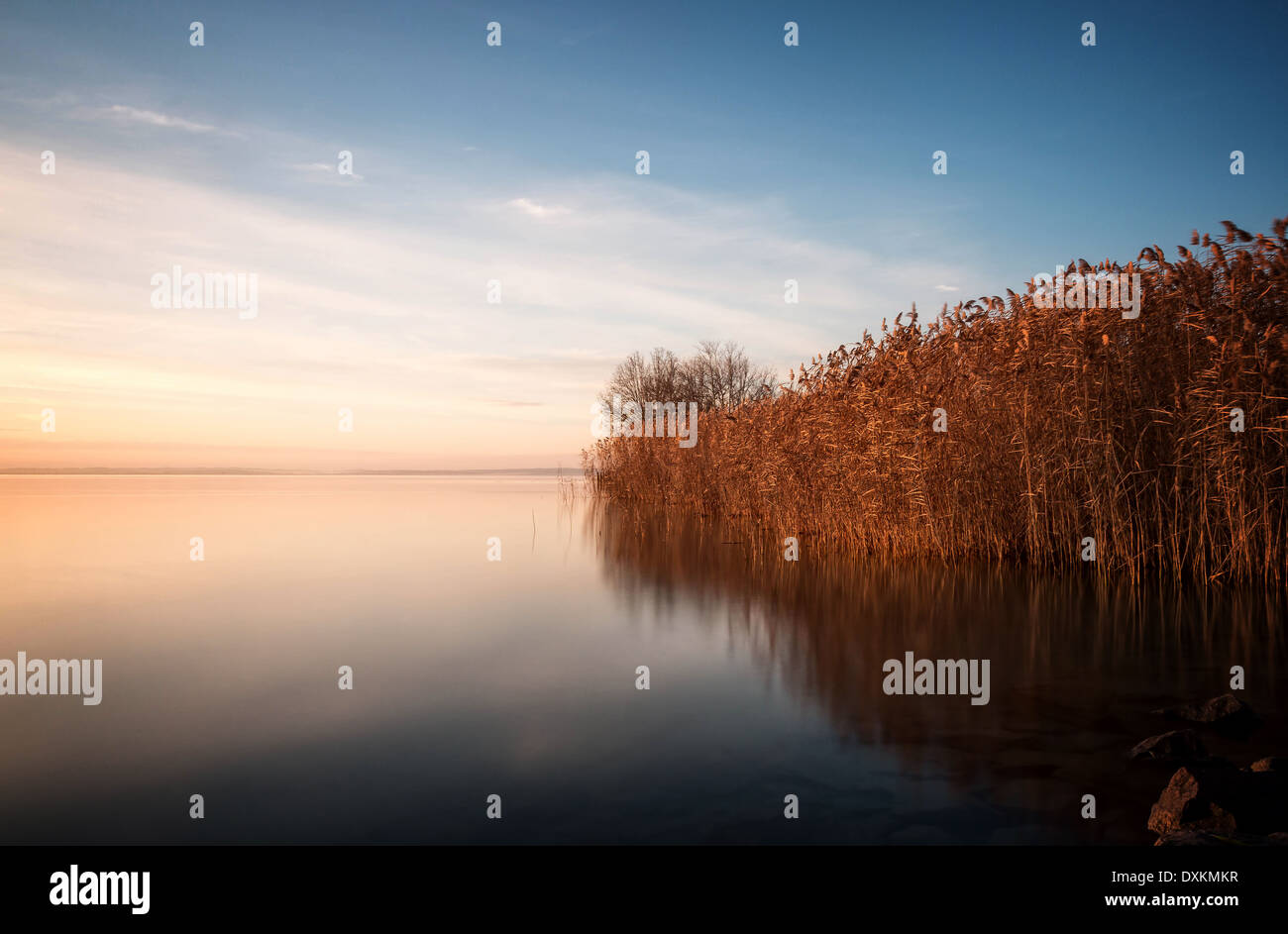 Beautiful landscape from a lake Balaton ,(Hungary Stock Photo - Alamy