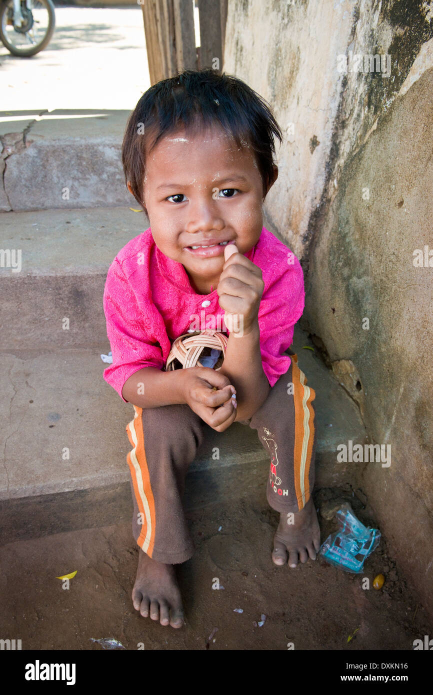 Myanmar, Bagan, Child Stock Photo - Alamy