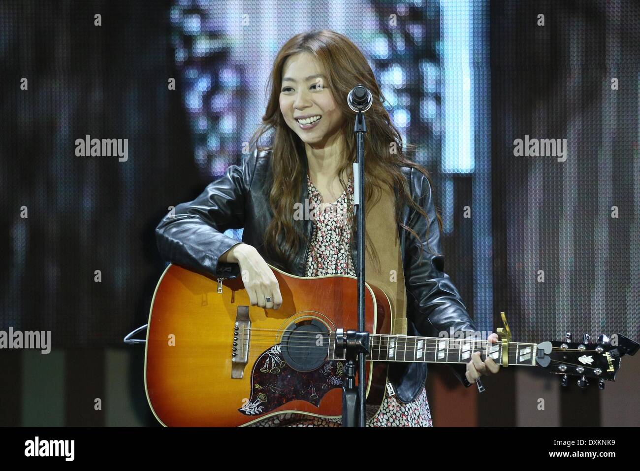 Taipei . 26th Mar, 2014. Singer Cheer Chen at commercial activity in ...