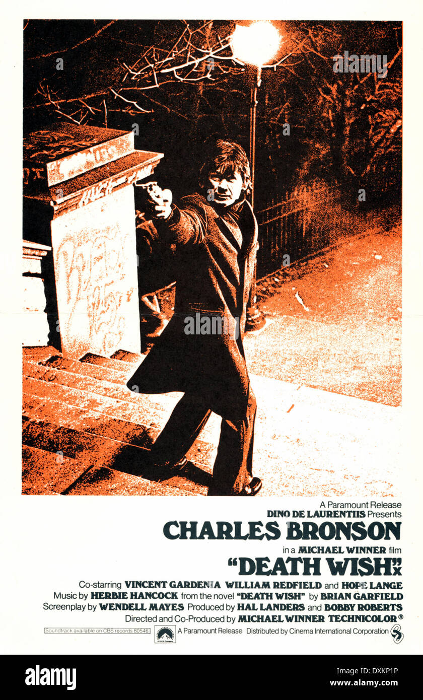 Death Wish (1974) High Resolution Stock Photography and Images - Alamy