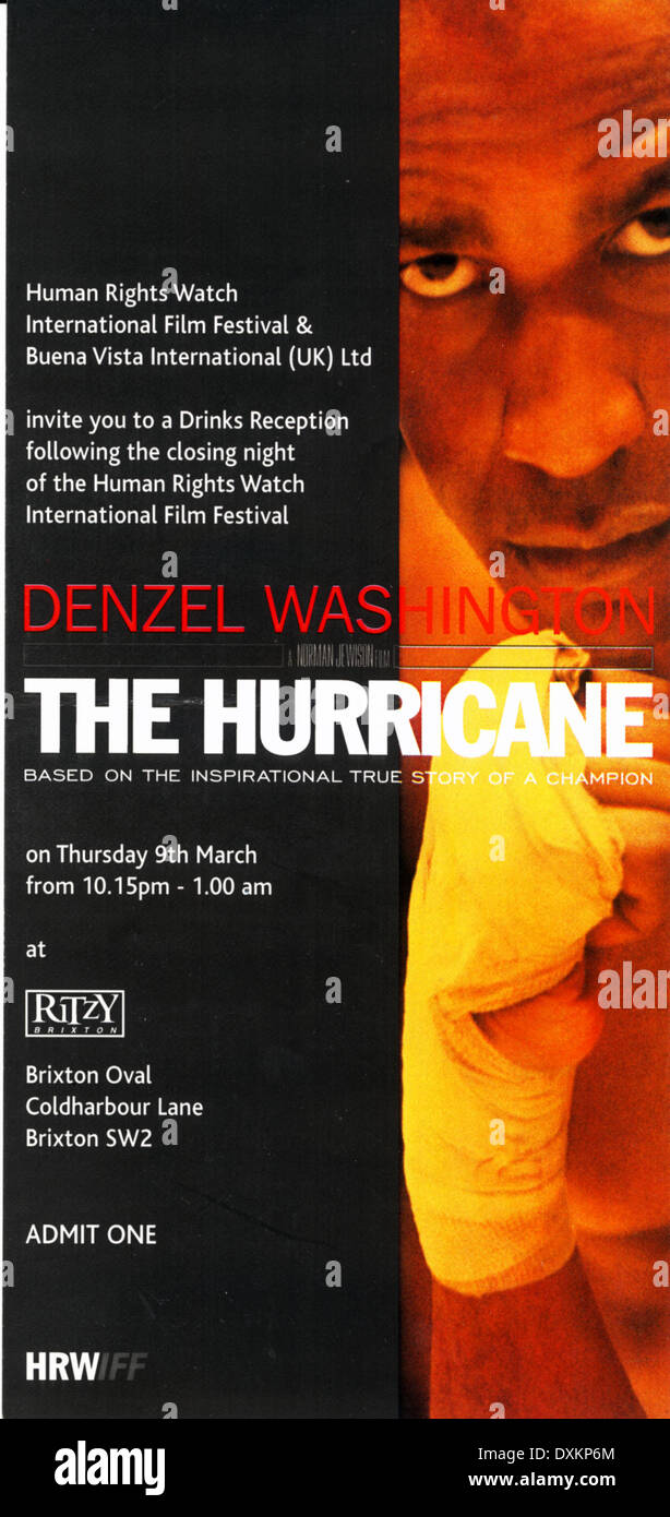 The Hurricane Movie Poster