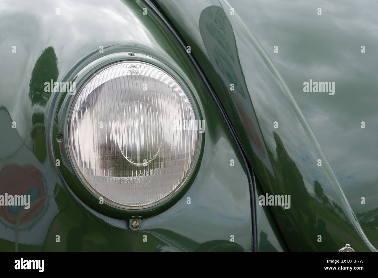 Volkswagen Beetle headlight detail Stock Photo - Alamy