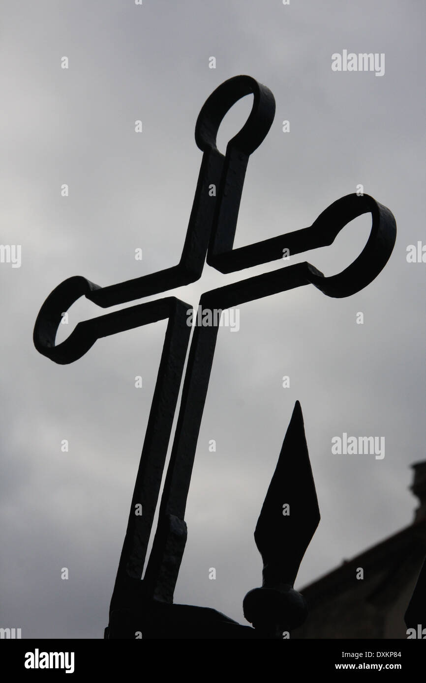 Church cross in Porto Stock Photo - Alamy