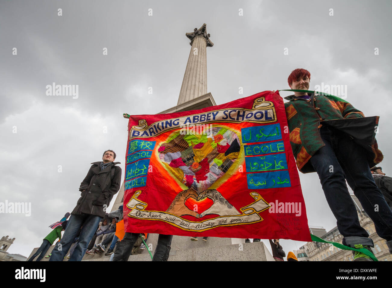 Thousands of Teachers March on NUT Strike Day in London Stock Photo - Alamy