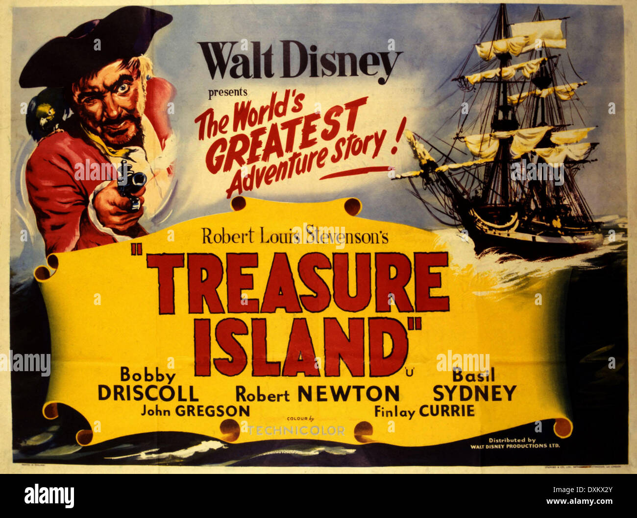 Treasure island film 1950 hi-res stock photography and images - Alamy