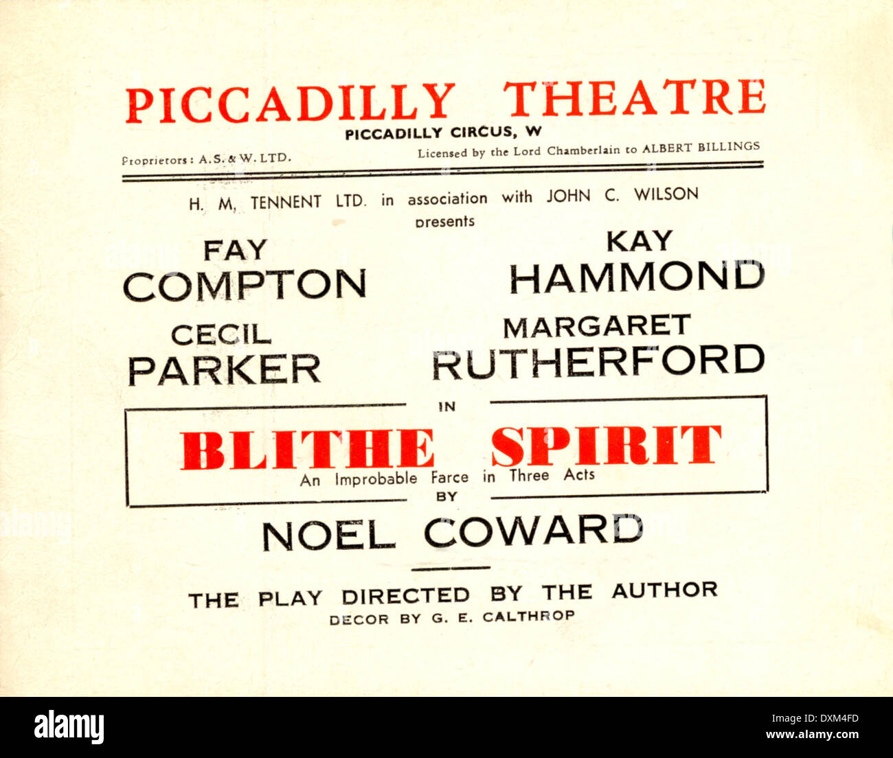 Blithe spirit Cut Out Stock Images & Pictures - Alamy