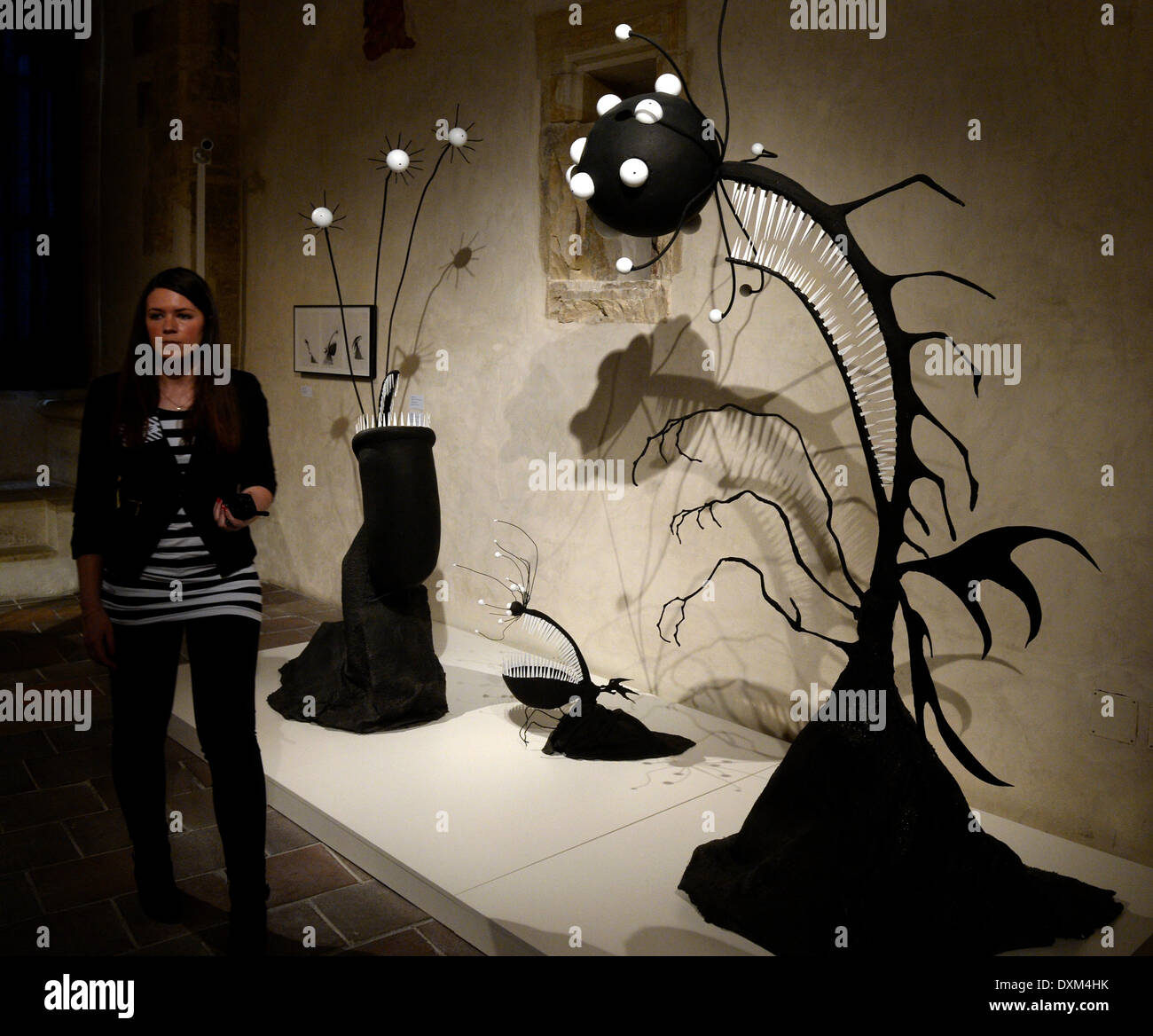 Prague, Czech Republic. 27th Mar, 2014. The exhibition The World of Tim ...