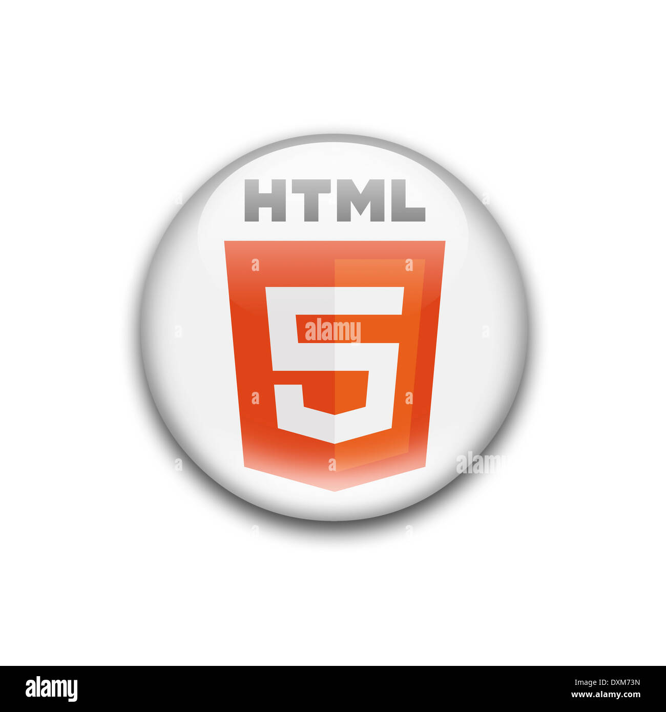 HTML logo icon flag symbol emblem Stock Photo - Alamy