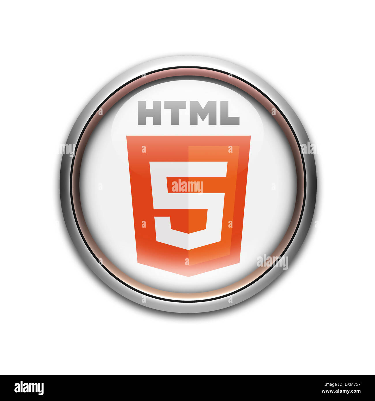 HTML logo icon flag symbol emblem Stock Photo - Alamy