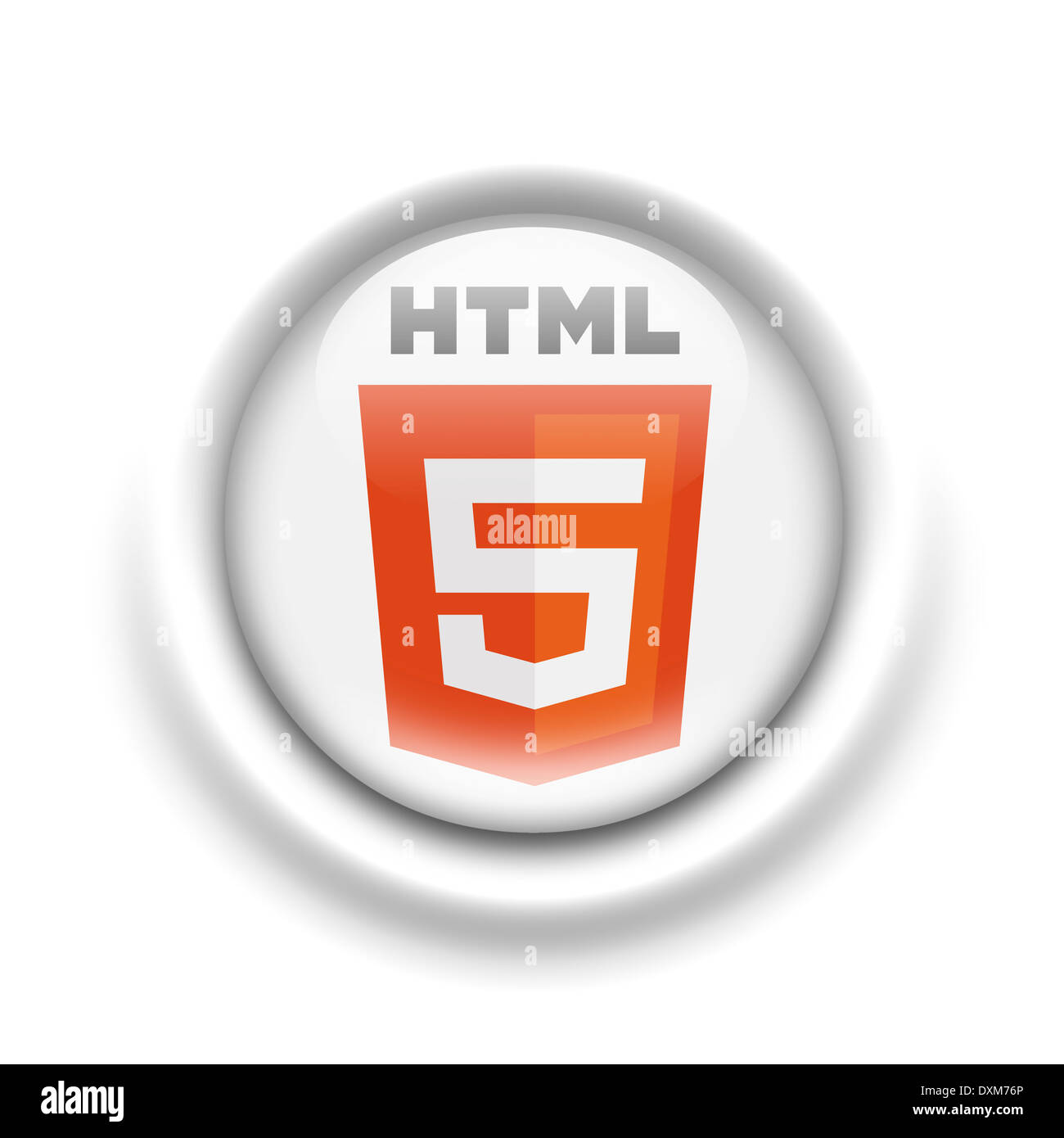 HTML logo icon flag symbol emblem Stock Photo - Alamy