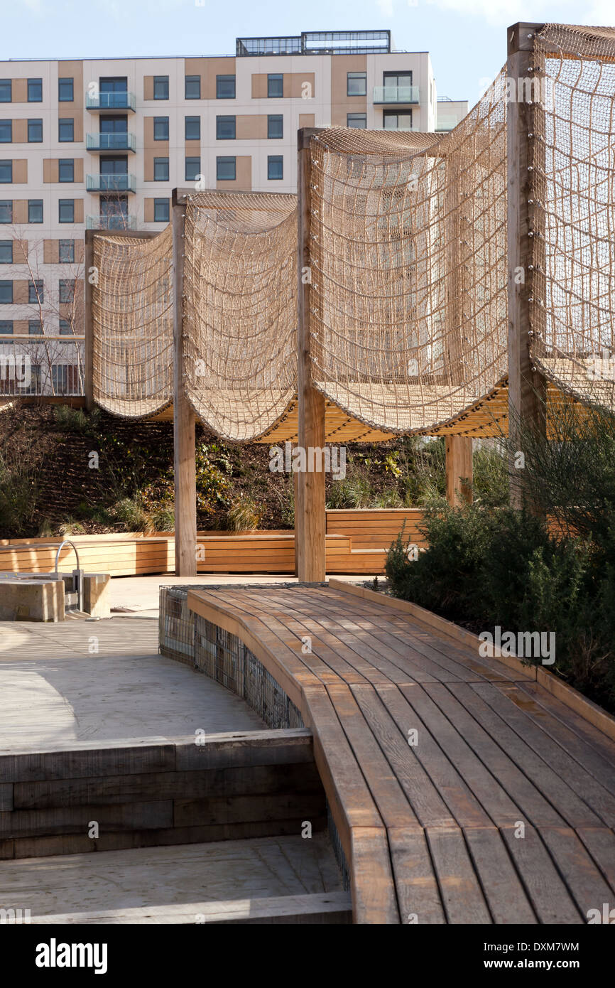 A new childrens playground in the Queen Elizabeth Olympic Park ...