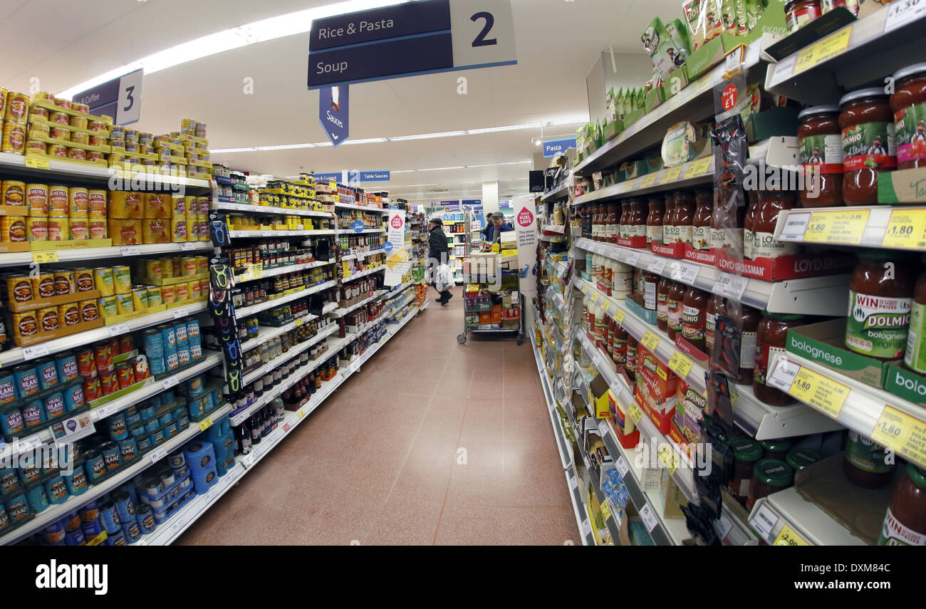 Interior of a supermarket Stock Photo - Alamy