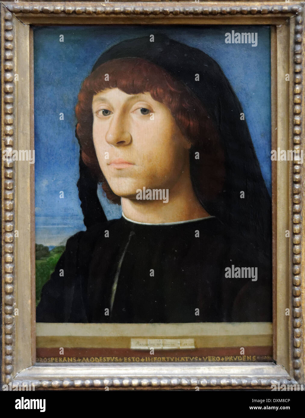 Portrait of a man antonello da messina hi-res stock photography and ...