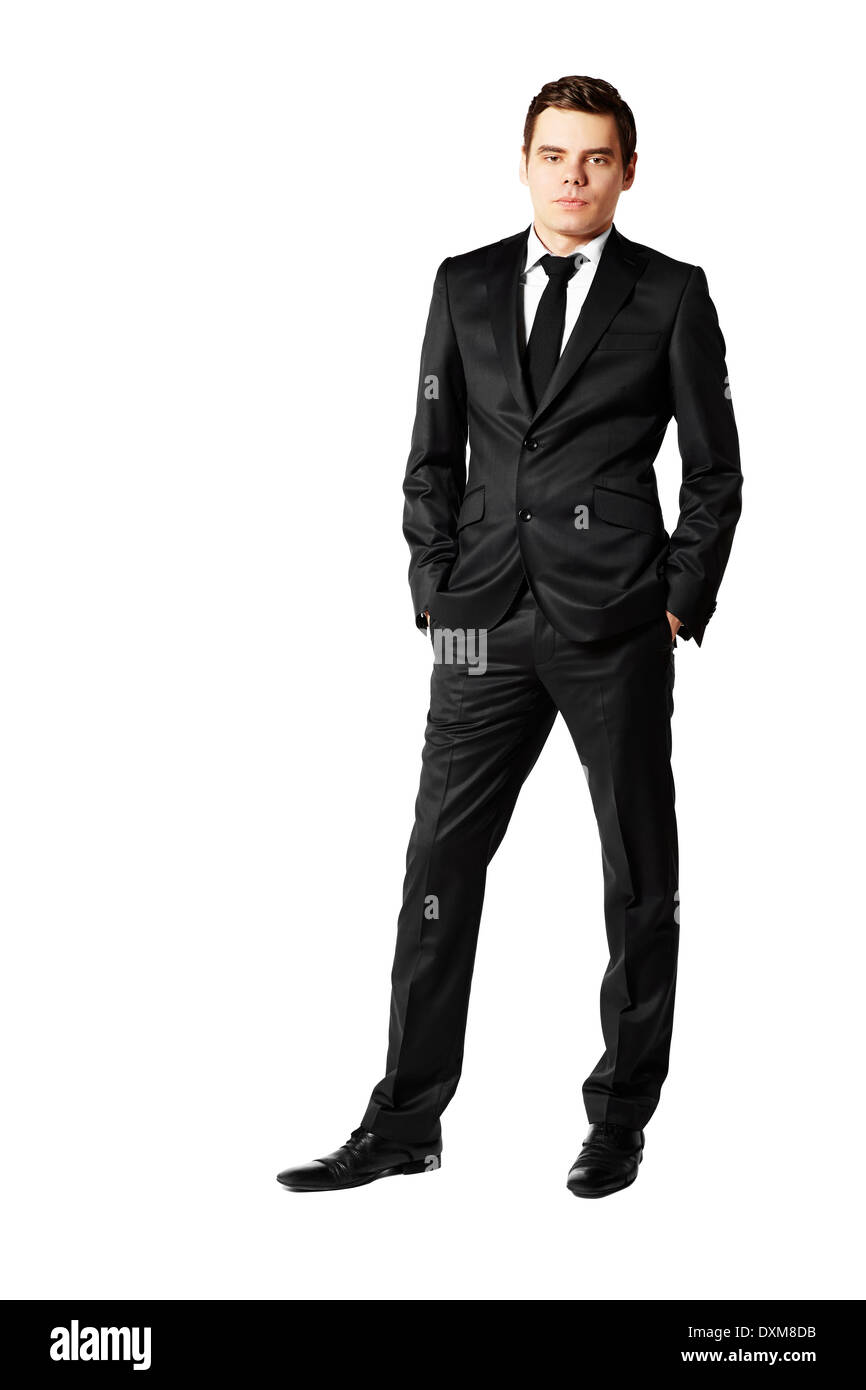 Tall young businessman standing in hi-res stock photography and images ...