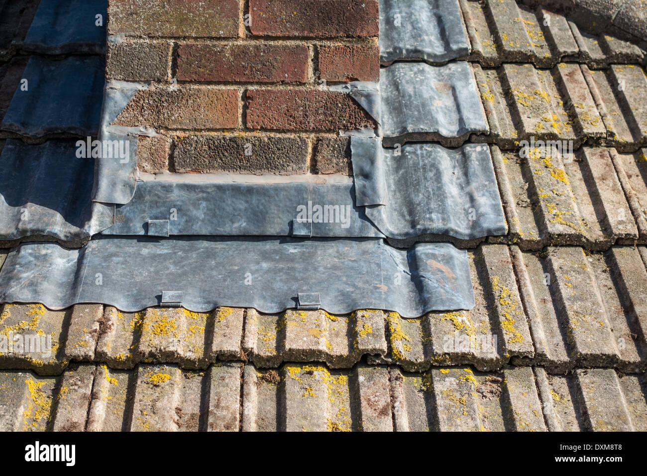 Teignmouth, Devon,England. February 28th 2014. New lead flashing around ...