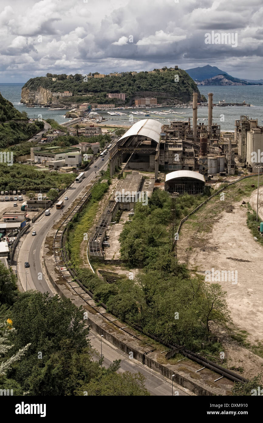Naples (Italy) - Industrial architecture of Ilva Italsider and Nisida ...
