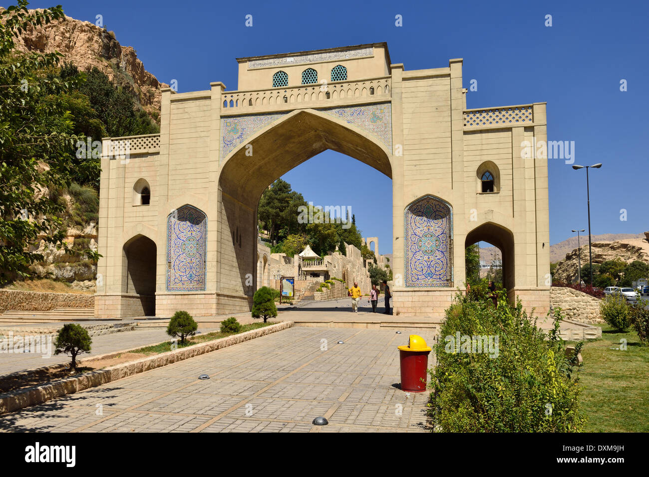 Iran, Fars Province, Shiraz, view to Darvaze-ye Qoran, Quran Gate of ...