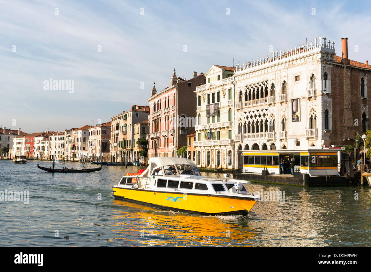 Italy, Venice, Boat on Canale Grande Stock Photo - Alamy