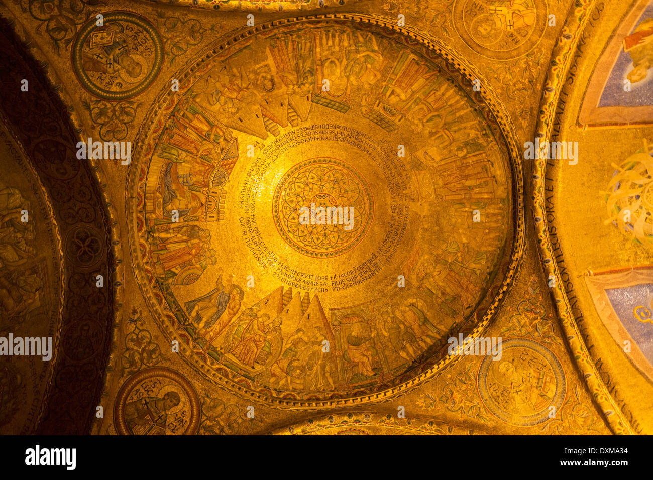 Italy, Veneto, Venice, St Mark's Basilica, arched ceiling Stock Photo ...