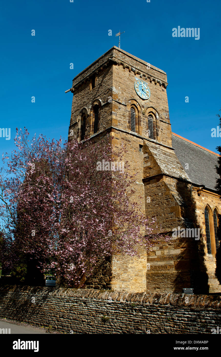 St. Peter`s Church, Weston Flavell, Northamptonshire, England, UK Stock ...