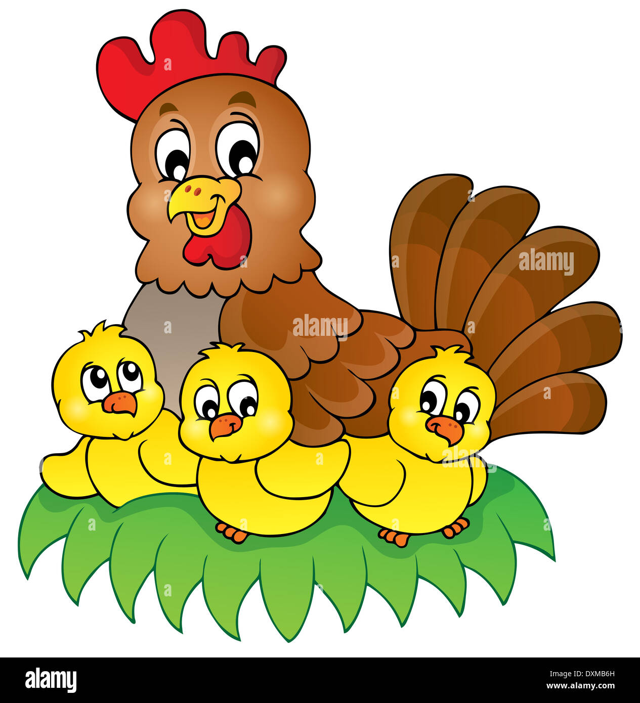 Chicken theme image 4 - picture illustration Stock Photo - Alamy