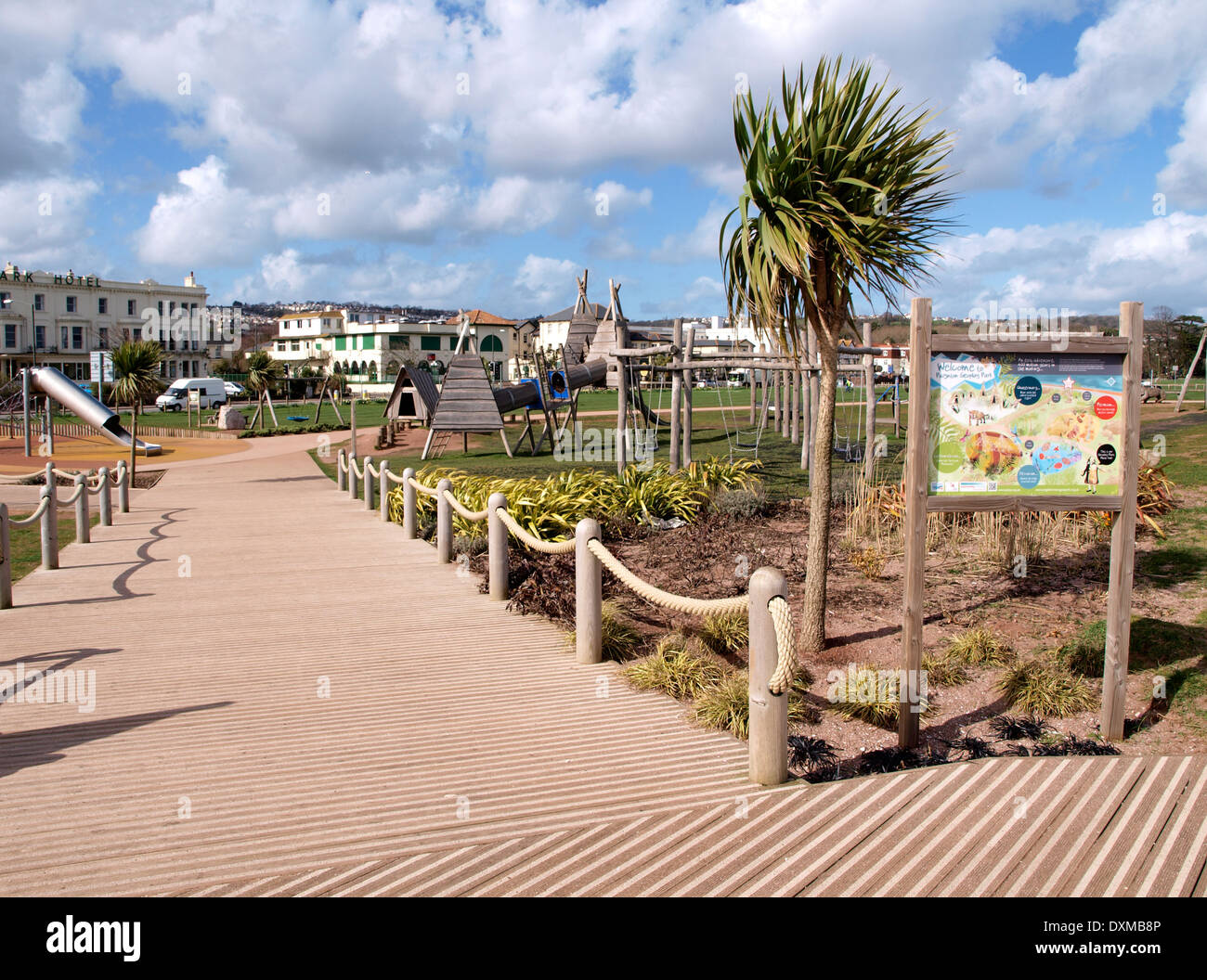 Paignton Geoplay children's play park, Devon, UK Stock Photo - Alamy