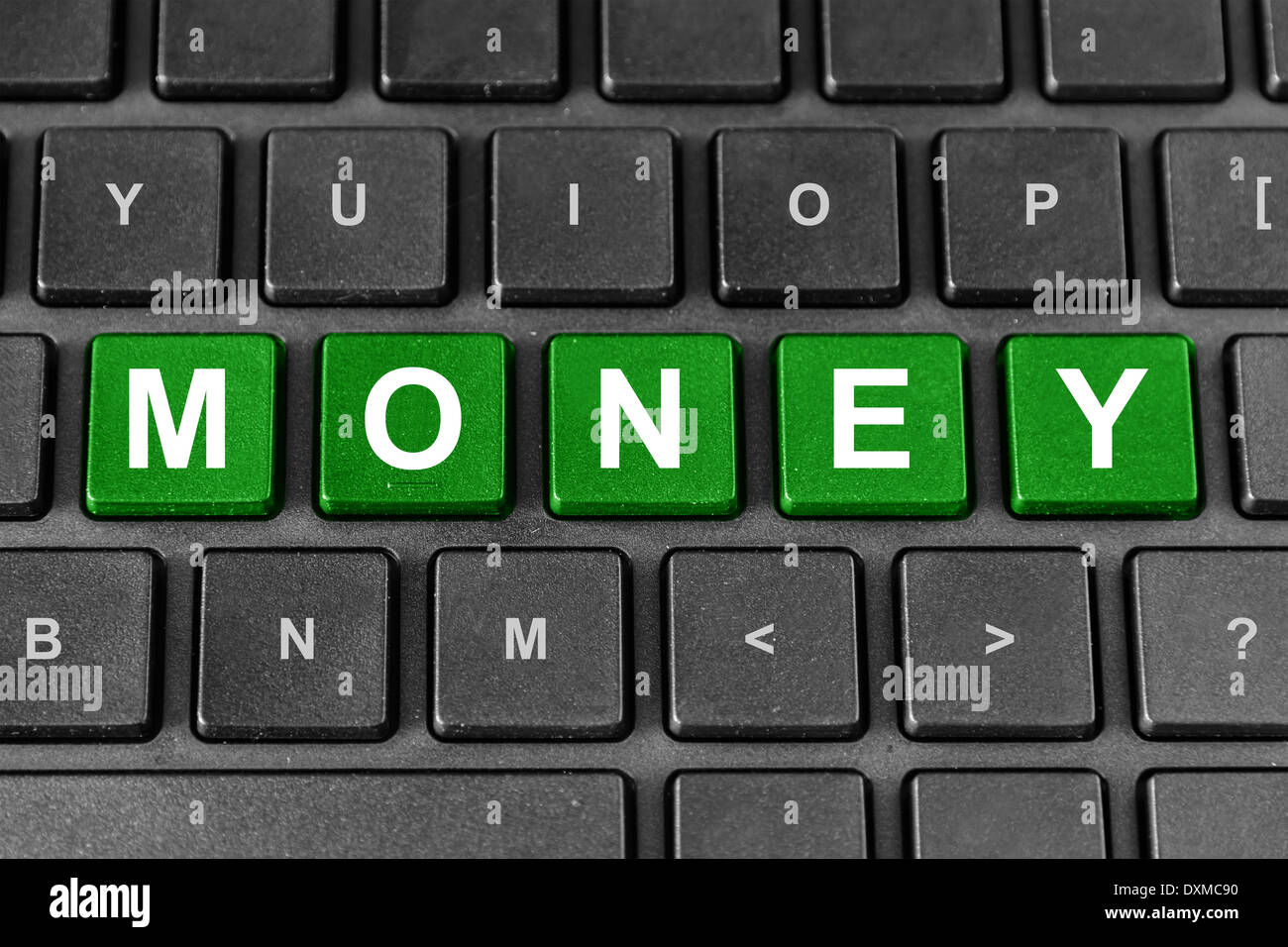 Money dollar word green hi-res stock photography and images - Alamy