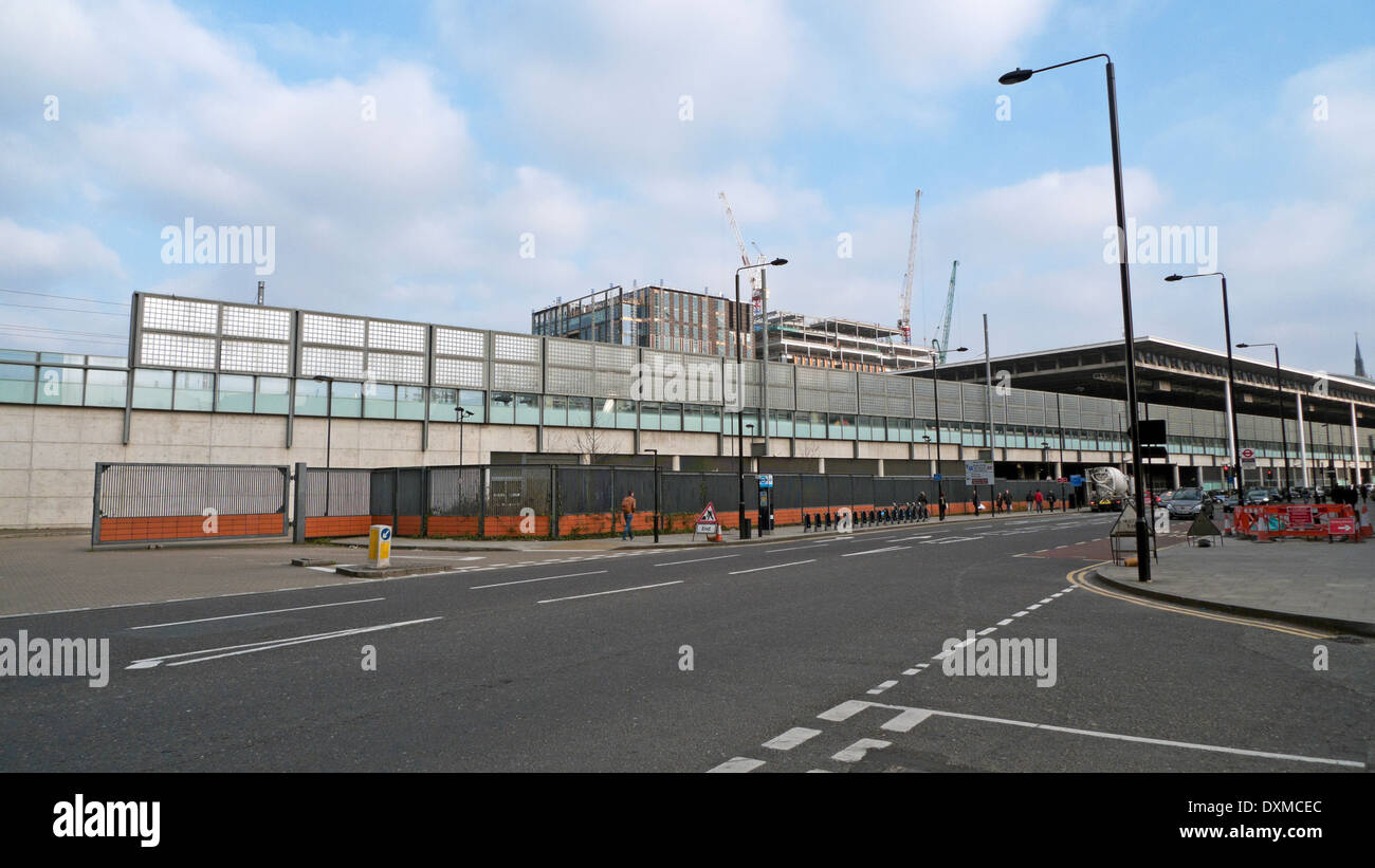 View of St Pancras and Kings Cross area from Pancras Road London NW1 UK ...