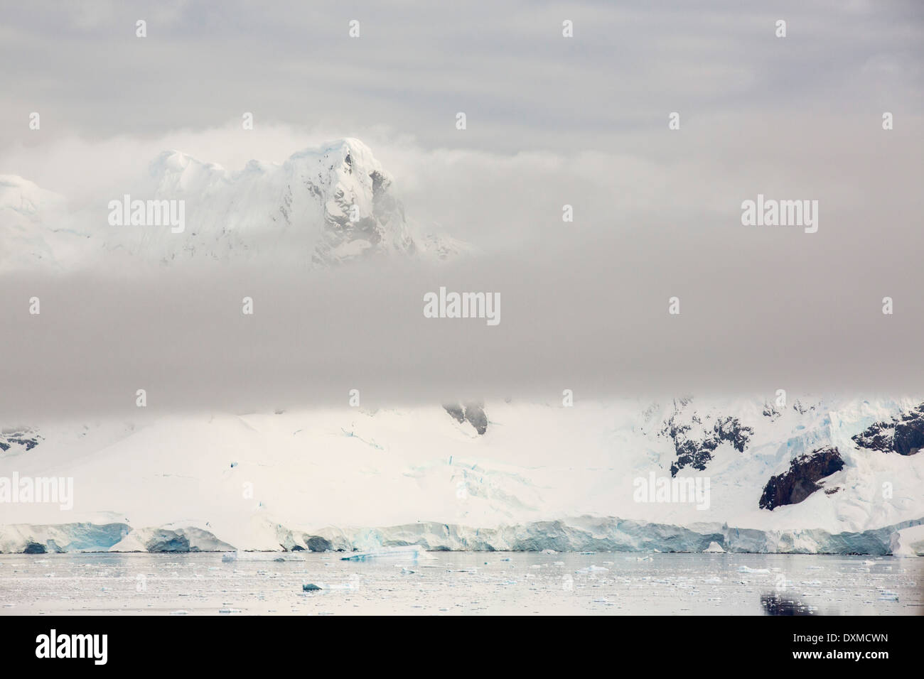 Stunning coastal scenery in Paradise Bay off Graham Land on the ...