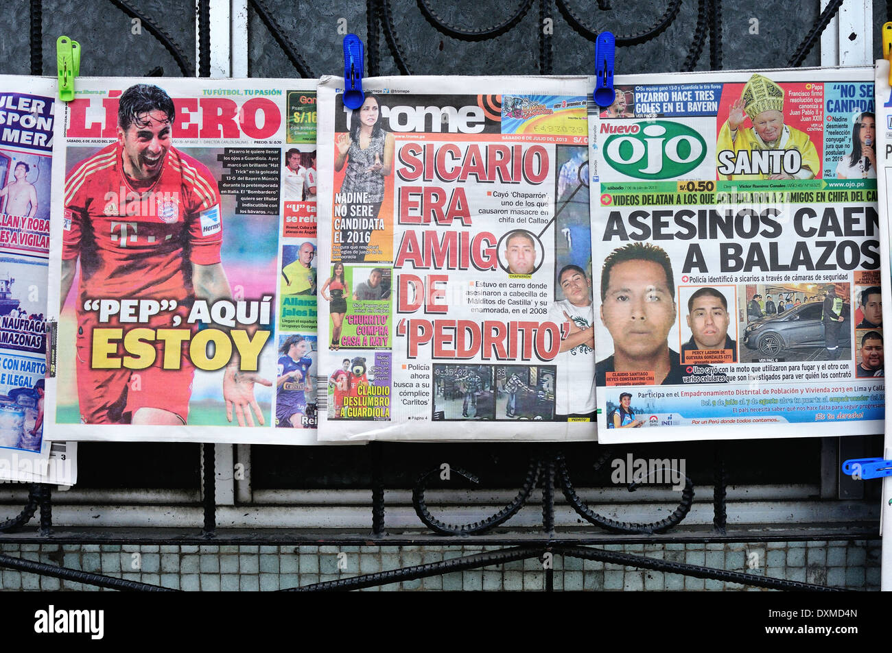 Peruvian newspaper hi-res stock photography and images - Alamy