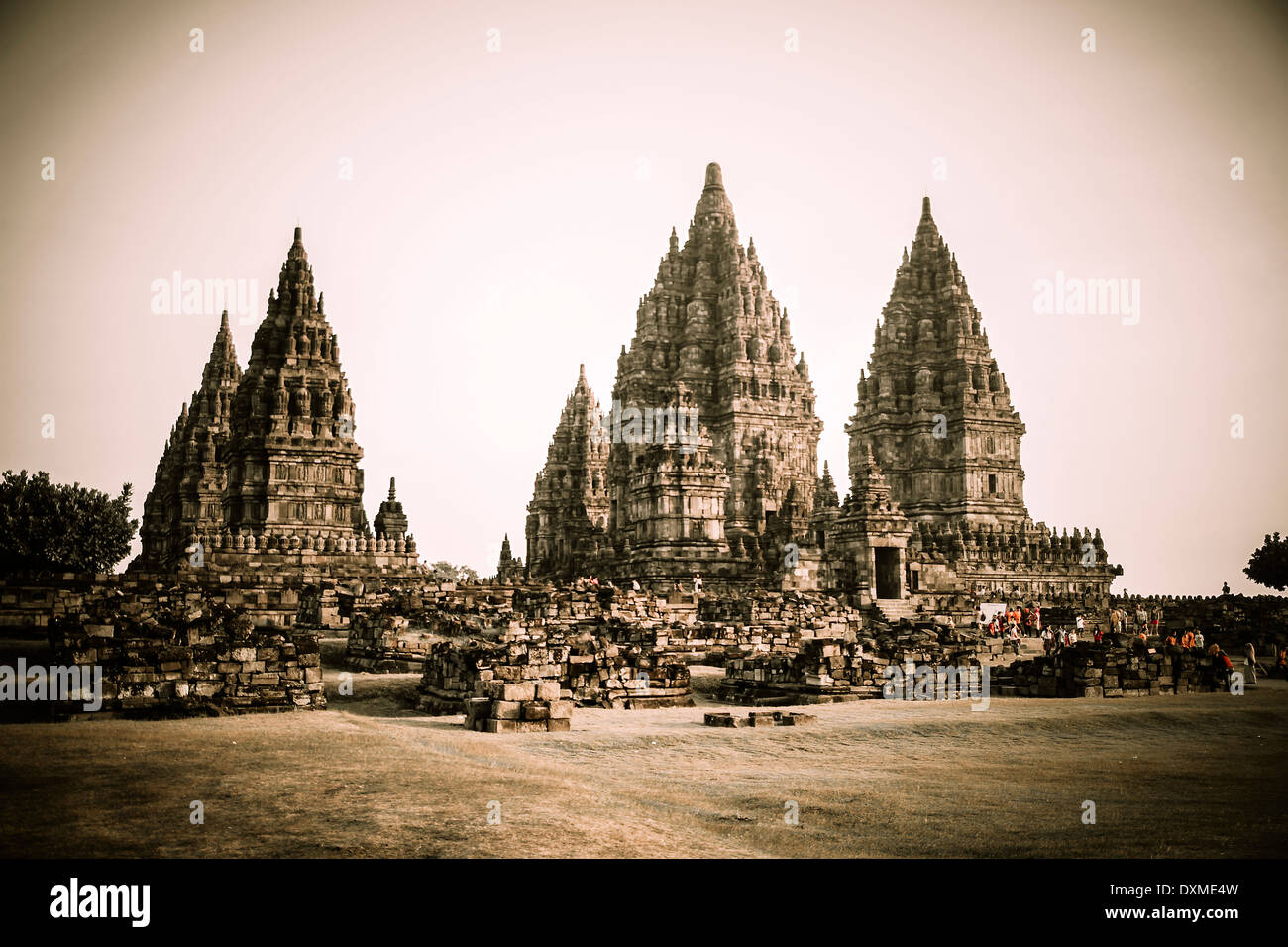 Indonesia, Java, Buildings in the temple Prambanan near Yogyakarta ...