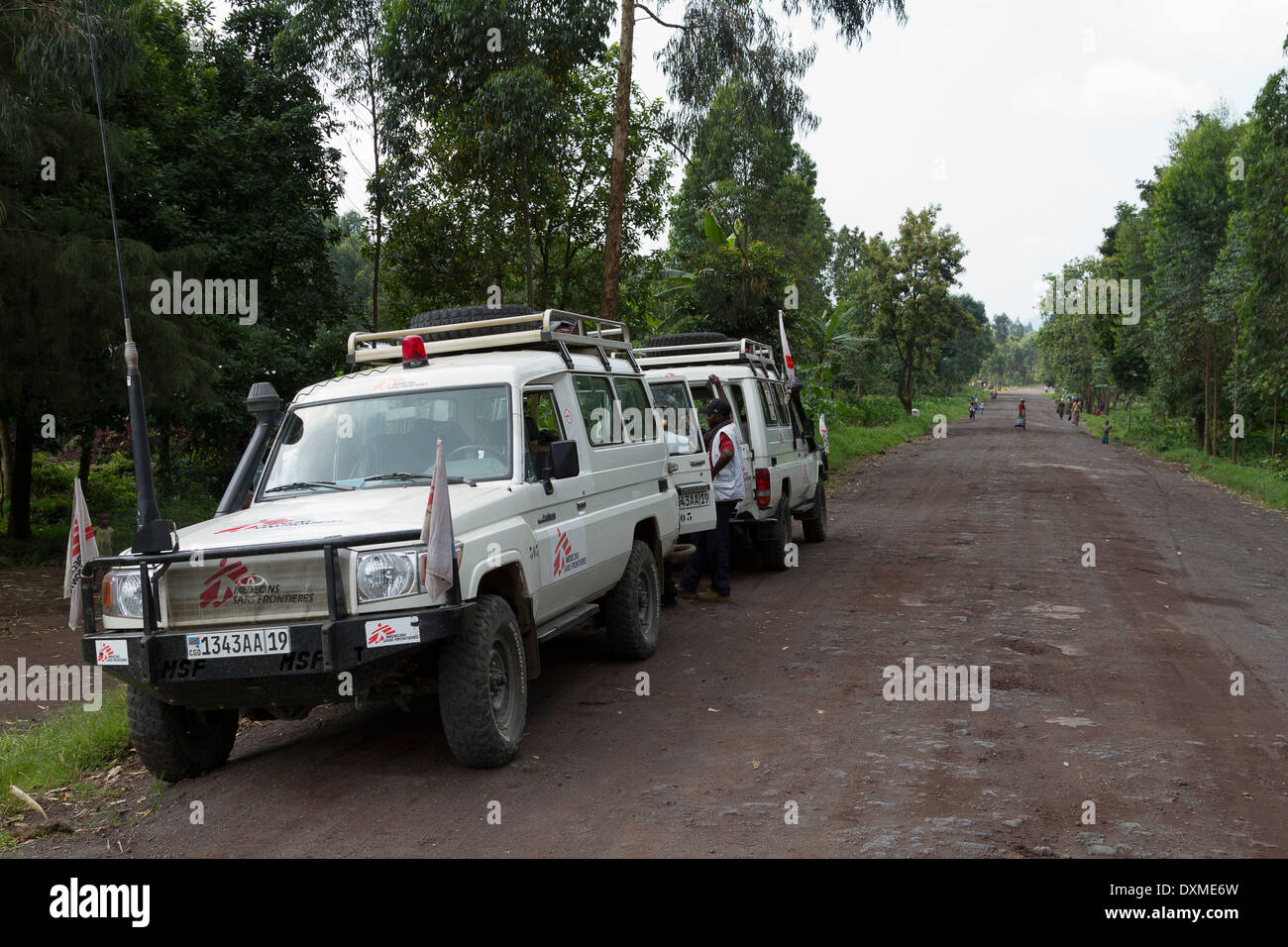 MSF team near Goma,North Kiwu ,DRC,Democratic Republic of Congo Stock ...