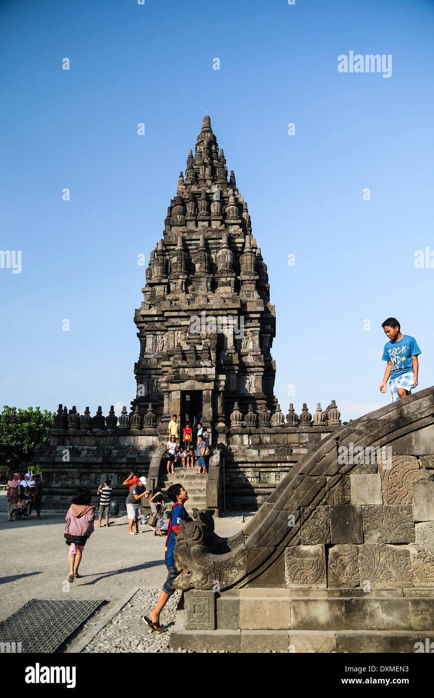 Indonesia, Java, Buildings in the temple Prambanan near Yogyakarta ...