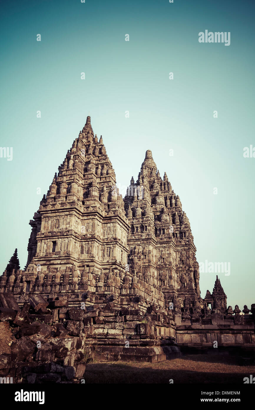 Indonesia, Java, Buildings in the temple Prambanan near Yogyakarta ...