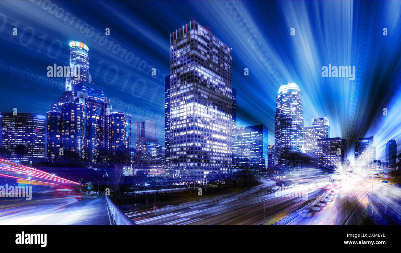 Binary lights hi-res stock photography and images - Alamy