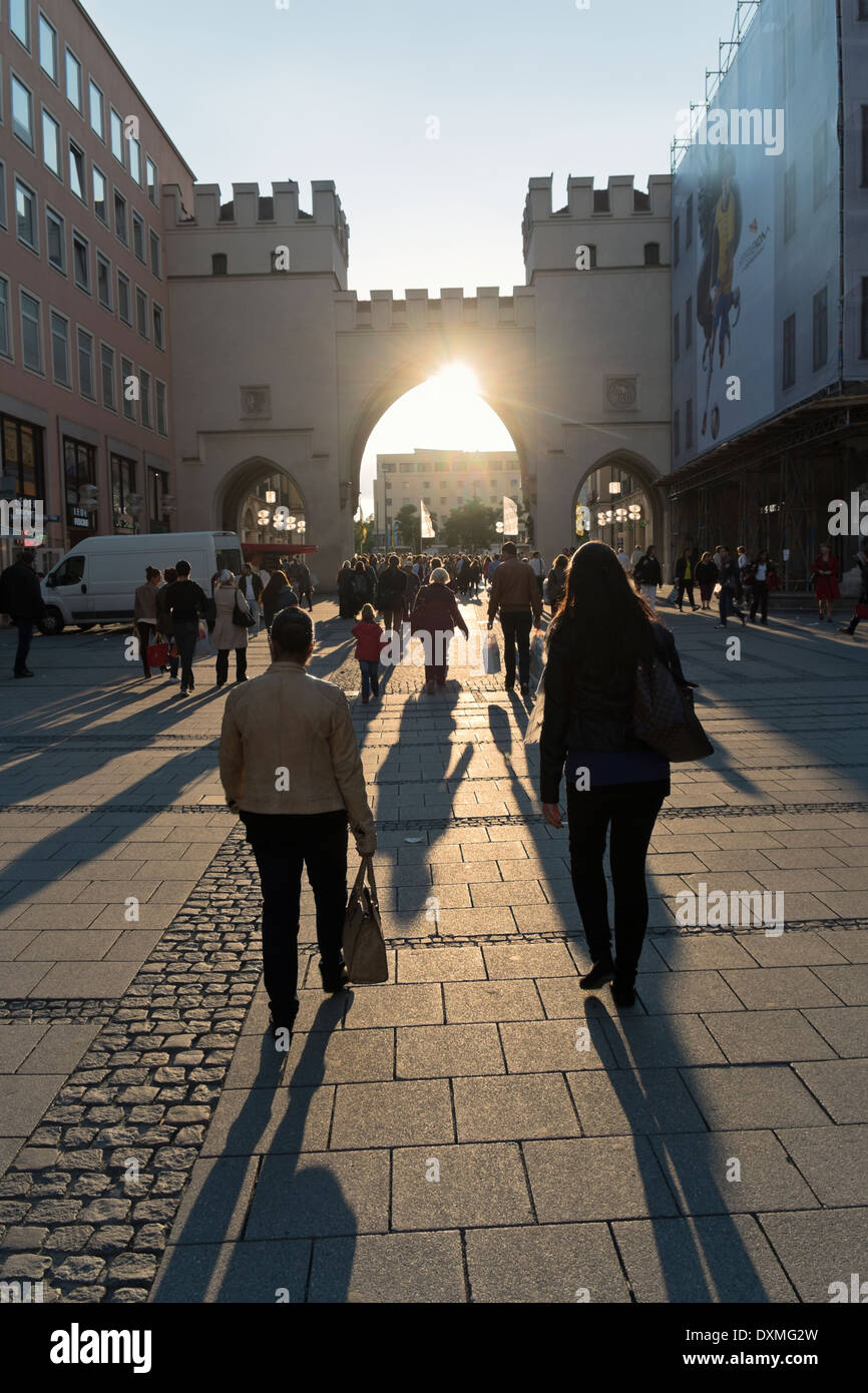 Germany, Bavaria, Munich, Karlstor, pedestrian zone Stock Photo - Alamy