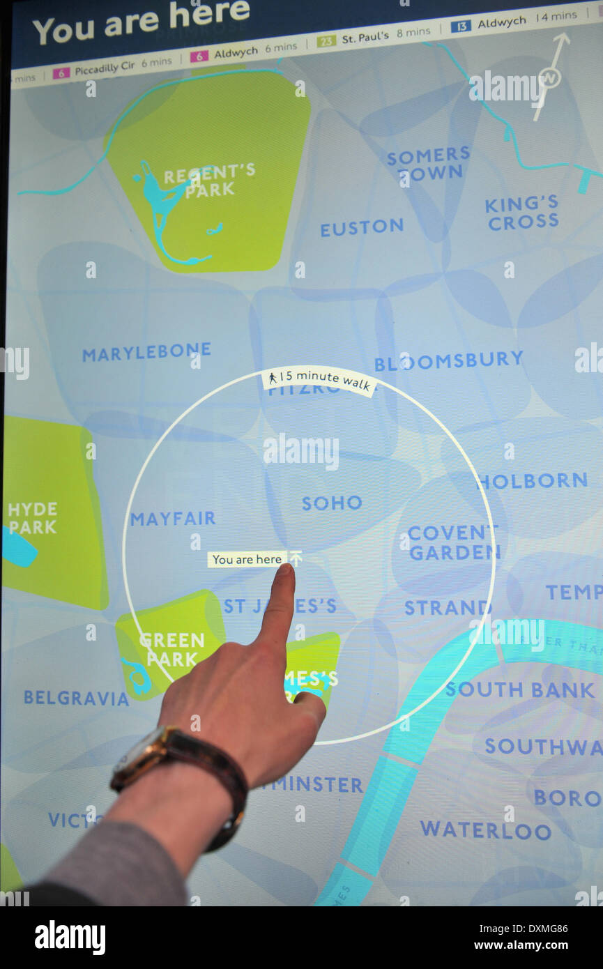 London bus stop map hi-res stock photography and images - Alamy