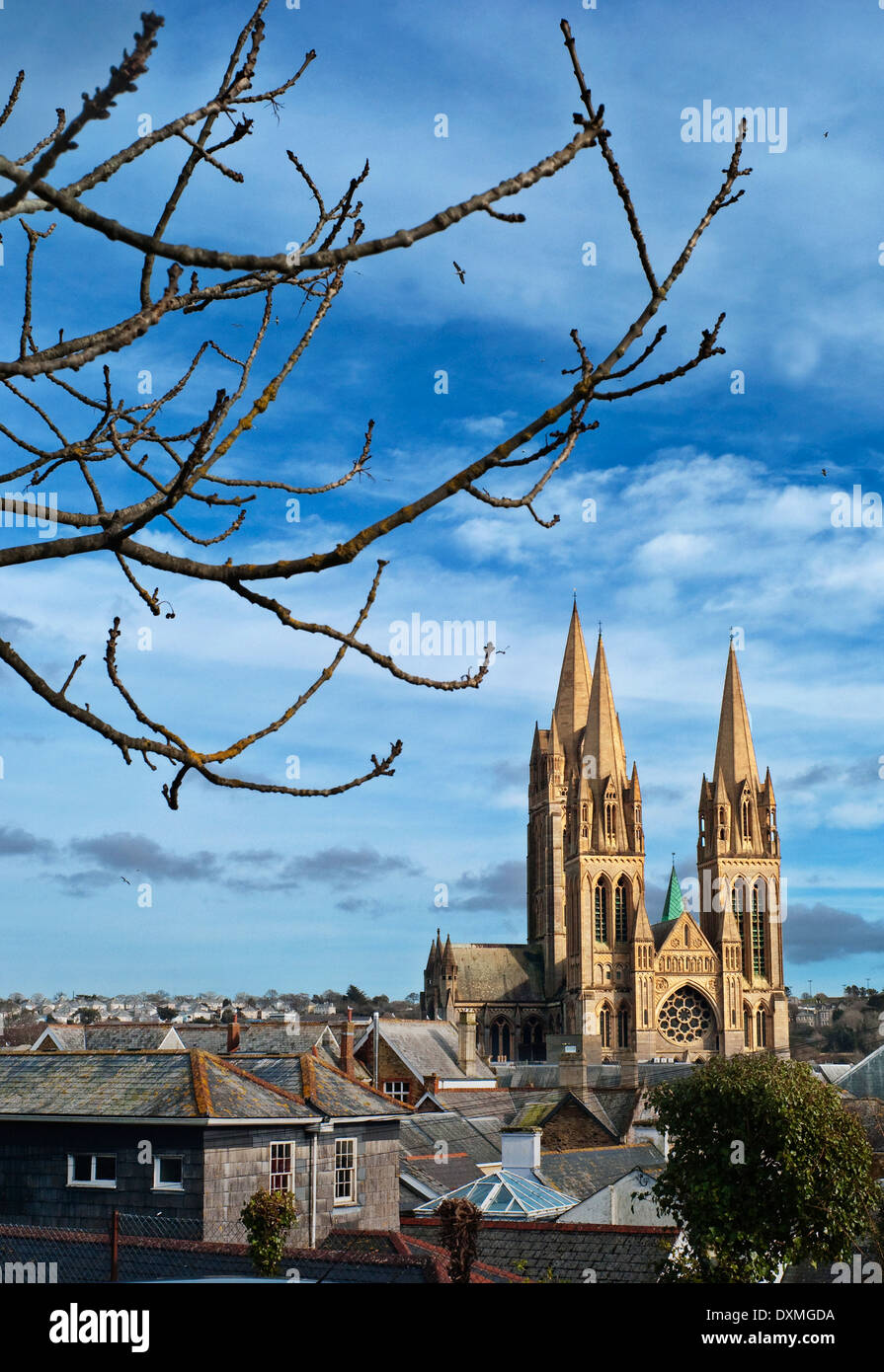 Truro Cathedral Cornwall Diocese of Truro Stock Photo - Alamy