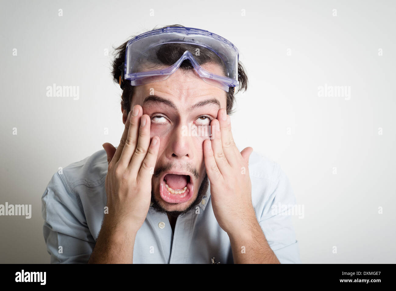 Blind man working hi-res stock photography and images - Alamy