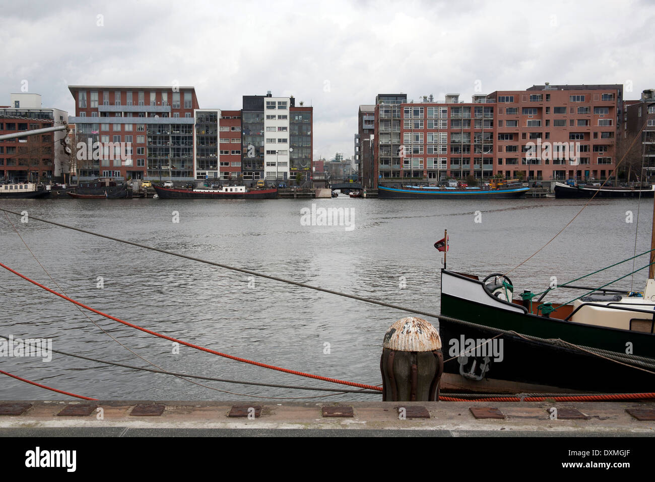 Redevelopments on Amsterdam Eastern Docklands, the Netherlands Stock ...