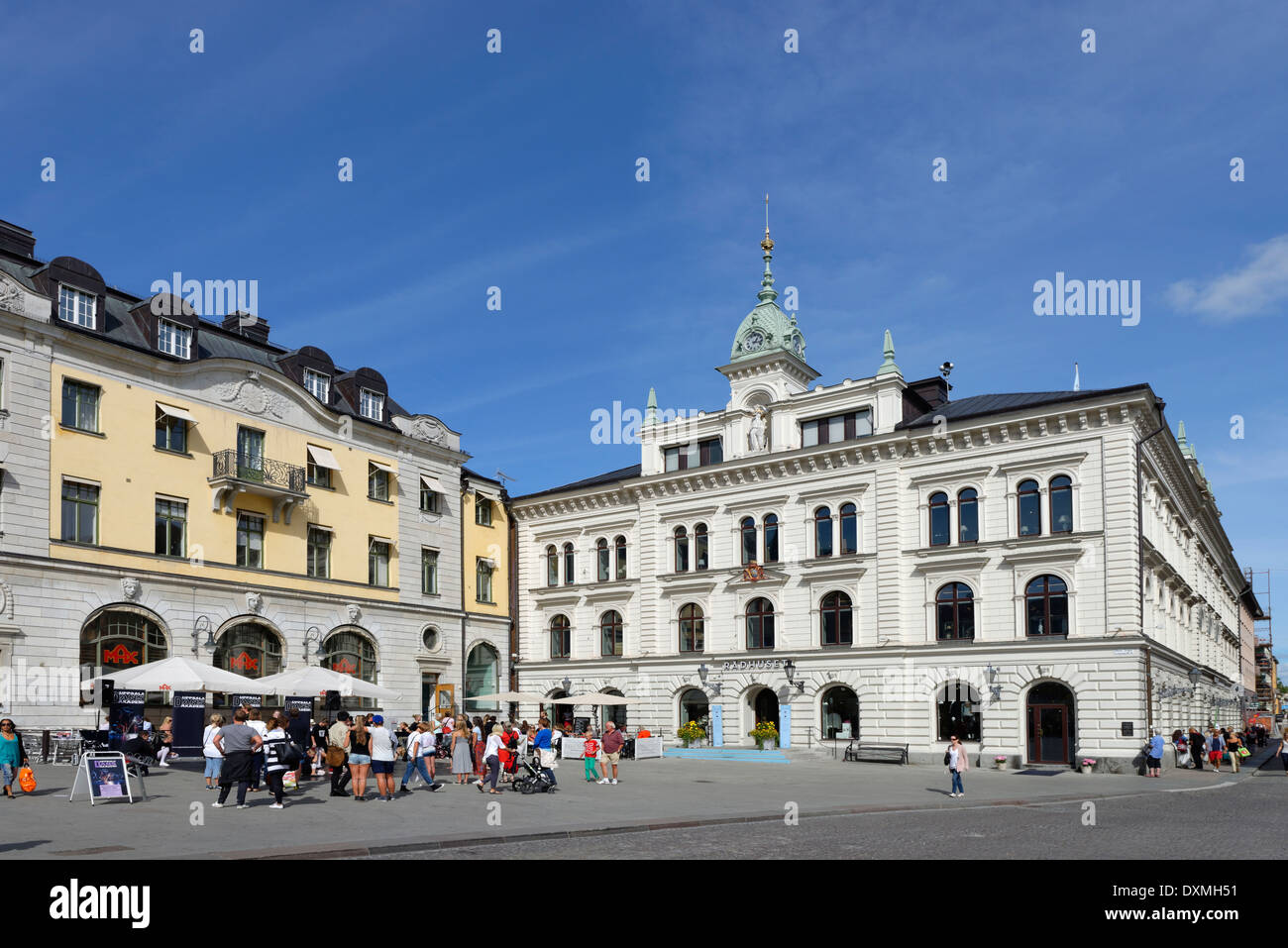 Sweden, Uppsala, City hall at the Stora Torget Stock Photo - Alamy