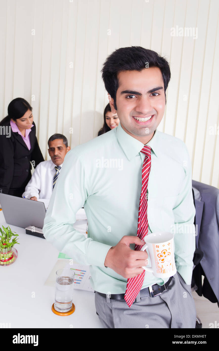 Indian Business People Meeting in Office Stock Photo - Alamy