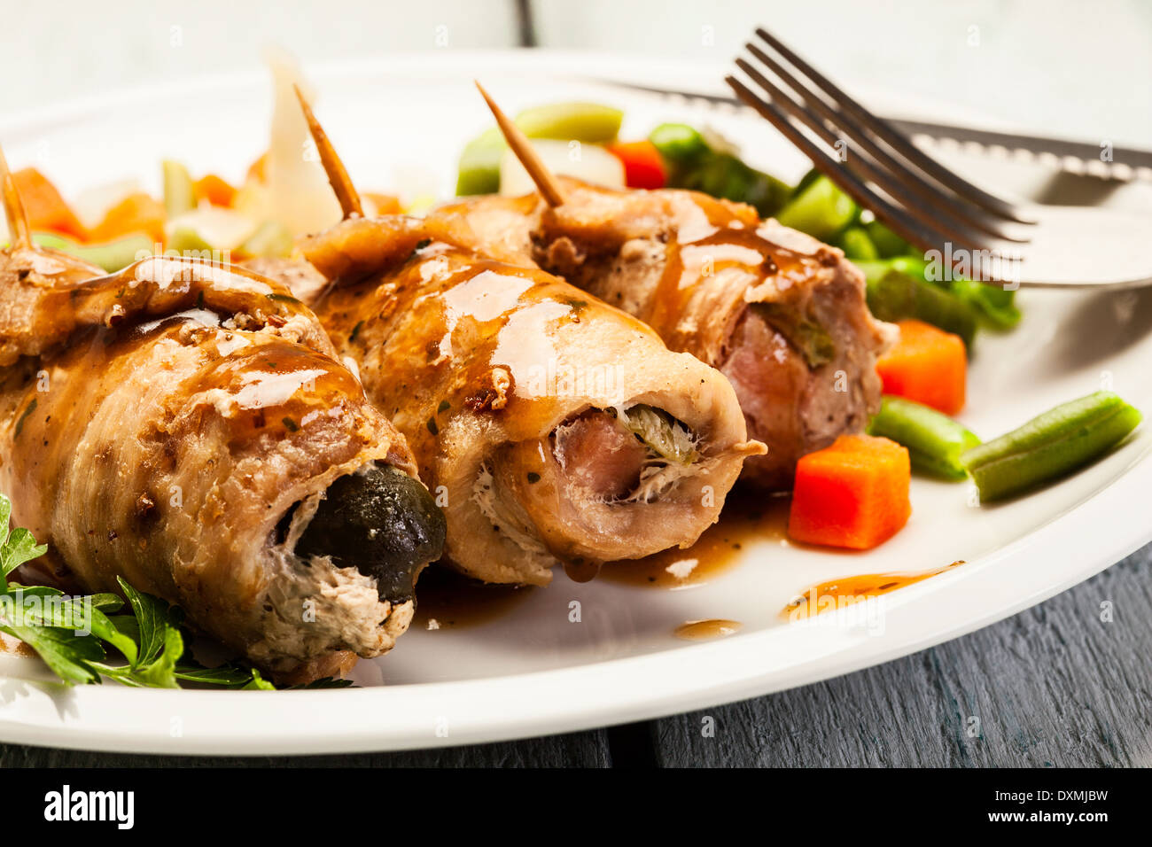 Beef rolls hi-res stock photography and images - Alamy