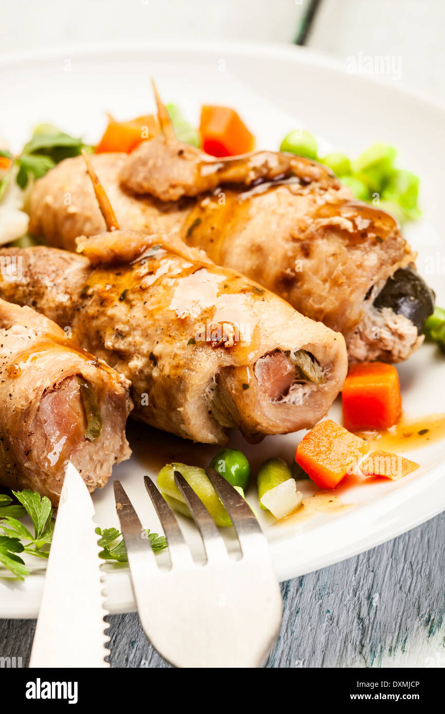 Beef rolls hi-res stock photography and images - Alamy